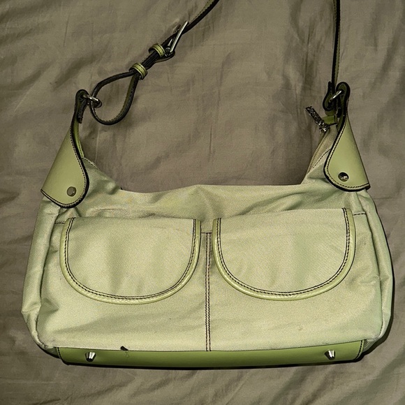 Bags | Leather Sage Green Bag | Poshmark